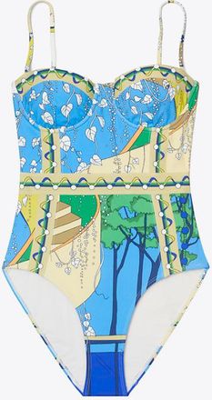 Tory Burch Damen Printed Swimsuit