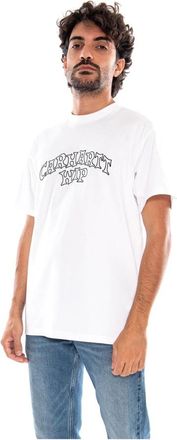 Carhartt Work in Progress S/S Limn Script T-Shirt - - Tops - Herren - Wei&szlig; - XL