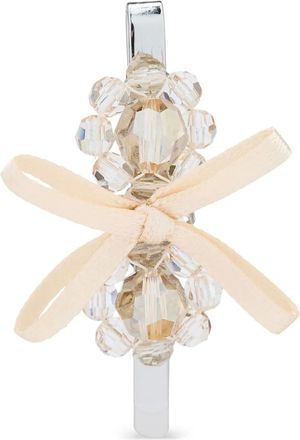 Simone Rocha barrette à ornements en cristal - Argent