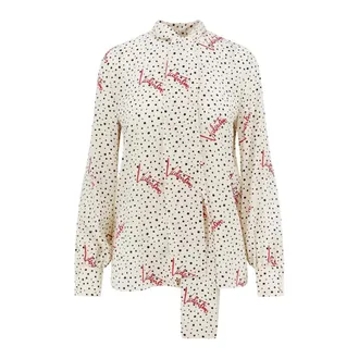 Valentino Plus De Pois Crepe de Chine Bubble Shirt - - Blouses & Shirts - Damen - Mehrfarbig - M