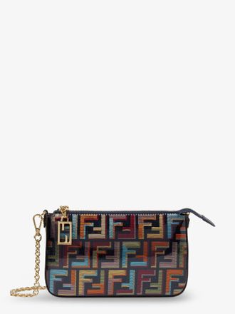 Fendi Baguette FF fabric clutch bag - FENDI - gender_Woman