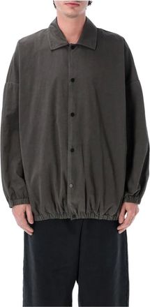 Fear of God Homme, Vestes, Gris, Taille: M Coupe-vent en coton teint en pi&egrave;ce