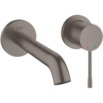GROHE Essence - Waschtischarmatur m, 2-Loch Montage, Hard Graphite geb&uuml;rstet 19408AL1 - Grohe