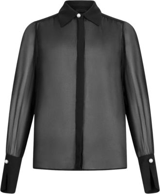 Liu Jo Femme, Blouses et Chemises, Noir, Taille: 36 FR ECS Camicia