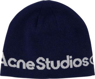 Acne Studios Kort Sport Beanie - - Accessories - unisex - Blau - ONE SIZE