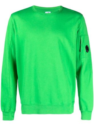 C.P. Company sweat en coton à patch logo - Vert