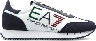 Emporio Armani Emporio Armani Ea7, Homme, Chaussures, Bleu, Taille: 41 1/2 EU Logo Baskets