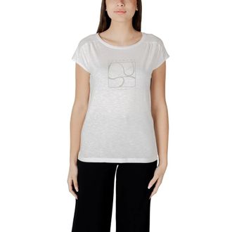 Street One Femme, Tops, Blanc, Taille: 34 FR T-Shirt en coton