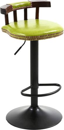 Generic Hoher Barhocker aus Schmiedeeisen, amerikanischer Stil, moderner minimalistischer Barstuhl/Gr&uuml;n/60-80 cm