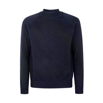 Zanone Lupo Rag Knit - - Knitwear - Herren - Blau - XL