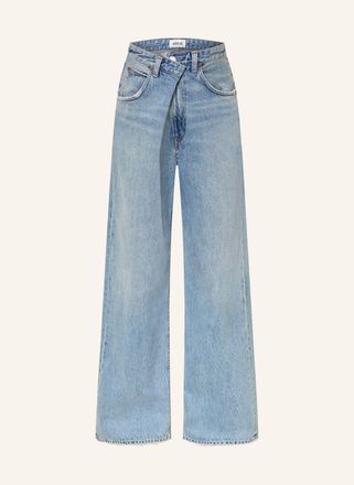 A Gold E Agolde Wide Leg Jeans Vana blau