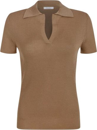 Max Mara Femme, Tops, Brun, Taille: 40 FR Albero Polo