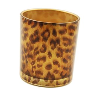 Cabilock Leopard Print Candlestick halten Kernst&uuml;ck dekorativ Kerzenhalter mit Leopardenmuster Kerzentasse drucken mit Leopardenmuster Kerzenhalter f&uuml;r Zuhause