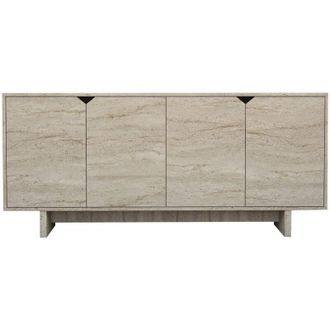 Habitat et Jardin Buffet en bois Turan - 180 x 40 x 81 cm - Travertin