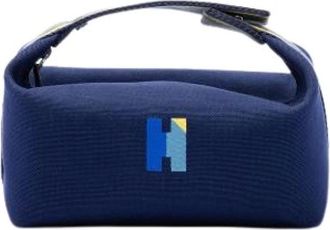 Herm&egrave;s Pre-owned Bride-A-Brac Canvas Pouch - Femme - Pre-owned - Bleu - Taille: ONE Size