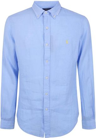 Polo Ralph Lauren Homme, Chemises, Bleu, Taille: XL Long Sleeve Sport Shirt