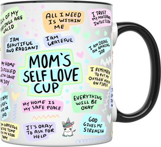 Generic Selbstf&uuml;rsorge-Mama Kaffeetassen Modernes Kaffeetasse Mit Henkel Teetasse F&uuml;r Tee B&uuml;ro Kaffee 330Ml