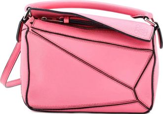 Loewe Puzzle Bag Leather Mini crossbody bag - Rosa