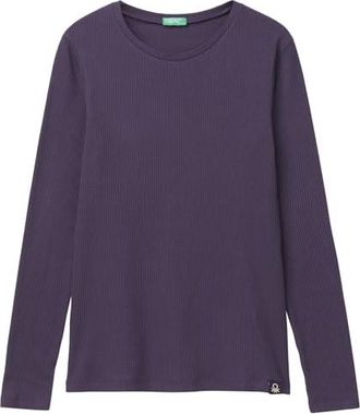 Benetton T- Shirt M/L 32wa3m06a Haut de Pijama, Aubergine, Large Femme