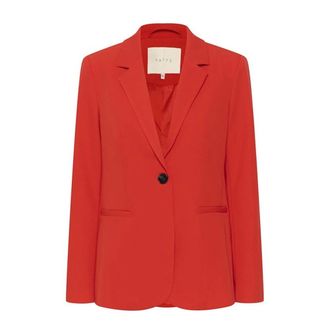 Kaffe Feurig Roter Blazer Jacke - - Jackets - Damen - Rot - XS