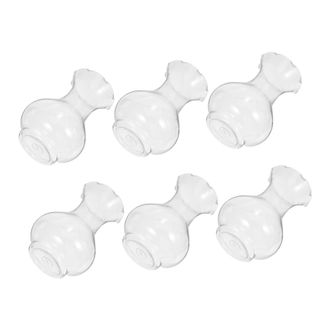 Supvox Transparente Kunststoffvasen 6 St&uuml;ck 500ml Blumentopf F&uuml;r Tischdekorationen Bruchsicher Leichte Dekovasen F&uuml;r Blumenarrangements