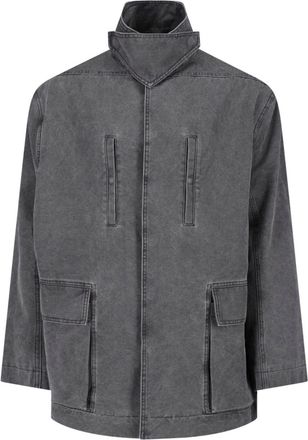 Rick Owens Jacket Collared Mac