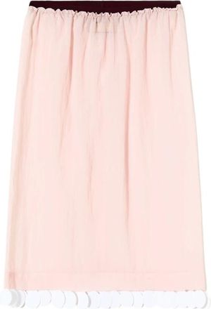 Plan C Plan C, Femme, Jupes, Rose, Taille: 42 FR Sequin Embellished Hem Skirt