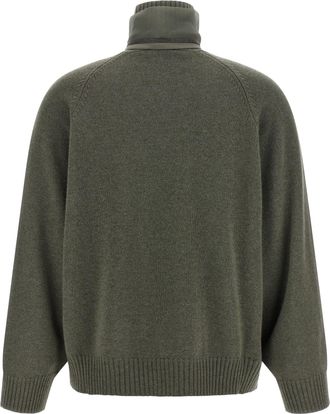 Brunello Cucinelli Cashmere with Removable Silk Insert Cardigan - Gray