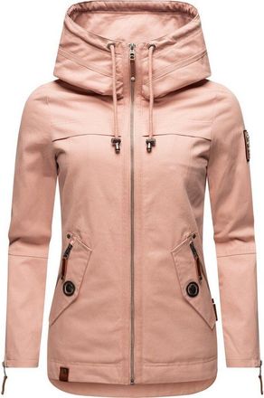 Navahoo Outdoorjacke Wekoo moderner Damen Übergangsparka aus Baumwolle mit Kapuze