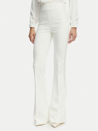 Elisabetta Franchi Stoffhose PA-184-62E2-V290 Wei&szlig; Slim Fit