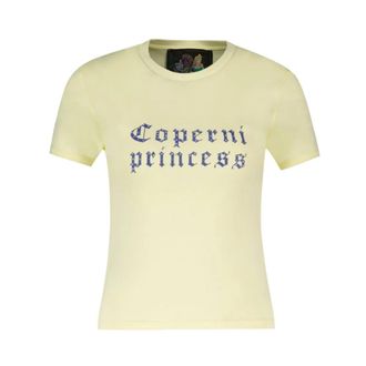 Coperni Prinzessin Baumwoll T-Shirt - Gelb - - Tops - Damen - Gelb - XS