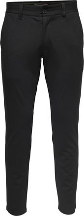 Only & Sons Herren Chino Hose ONSMARK - Slim Fit - Schwarz Grau Blau Gr&uuml;n, Gr&ouml;&szlig;e:32W / 36L, Farbe:Black 22010209