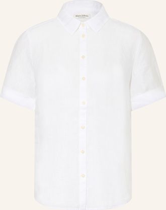 Marc O'Polo Marc Opolo Hemdbluse Aus Leinen weiss