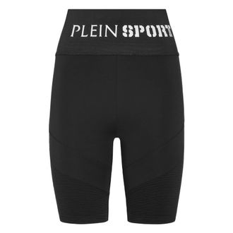 Plein Sport Jogging Radler Leggings - - Shorts - Damen - Schwarzk - XS