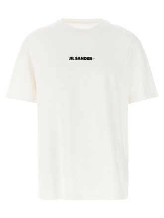 Jil Sander Logo-Embroidered T-shirt - White