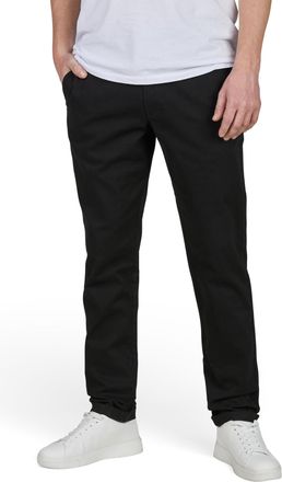 Jack & Jones Chino Hose Herrenhosen Herren lang Stretch Slim Fit James JJMITCH Stoffhose Einfarbig Schwarz Beige Blau 30 31 32 33 34 36 38, Länge:34L, Farbe:Black 
