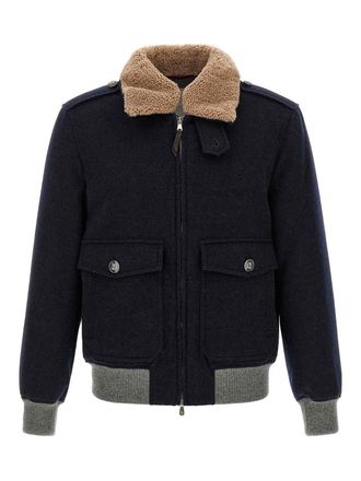 Brunello Cucinelli Bomberjacke - Blau