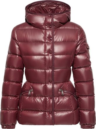 Moncler Moncler Doudoune Courte &Agrave; Capuche Barante, Femme, Rouge, Taille: 00