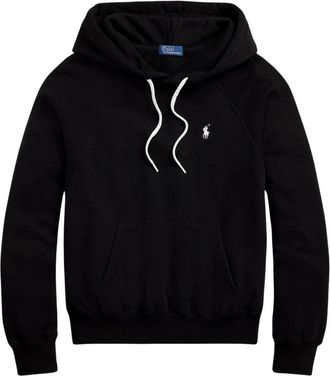 Ralph Lauren Femme, Sweatshirts et sweats &agrave; capuche, Noir, Taille: 38 FR SweaT-shirt &agrave; Capuche en M&eacute;lange de Coton