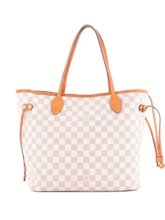 Louis Vuitton Neverfull NM Damier MM Tote Bag - Wei&szlig;