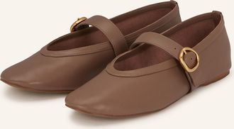 Carrano Carrano Mary-Jane-Ballerinas braun