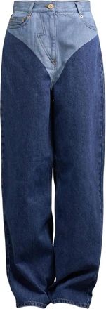 pushBUTTON jean à passants de ceinture - Bleu