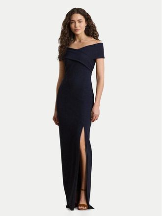 Lauren Ralph Lauren Abendkleid 253P13931002 Dunkelblau Slim Fit