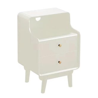 Generic Nachttisch, Nachttisch Mit Kabelloch Und Messinggriff, Hochklappbare Massivholz-Schrankbeine for Ornamente, B&uuml;Cher, Wasserbecher