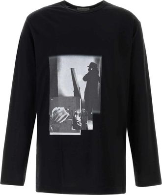 Yohji Yamamoto Homme, Tops, Noir, Taille: L T-shirt &agrave; manches longues oversize