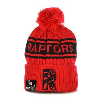 New Era NBA Entwurf Pom Pom Beanie Raptors - - Accessories - Herren - Rot - ONE SIZE