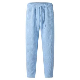 Generic Pantalons de Jogging Hommes Pantalons Europe et &Eacute;tats-Unis Hommes Nouveau Jacquard D&eacute;contract&eacute; Cordon de Serrage Ample D&eacute;contract&eacute; Poches Couleur Unie