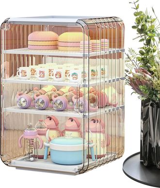 Generic Baby Flaschenlager - Flaschenregal & Cover, Pflegeheilkasten | Aufbewahrungsorganisator mit abnehmbarem Abflussschalter, staubdes Tassenhalter mit Abd