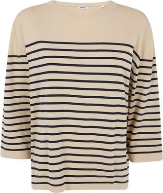 Aspesi Round Neck Stripes Sweater