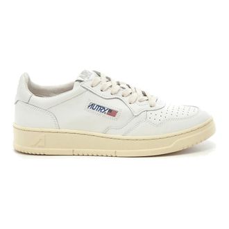 Autry Femme, Chaussures, Blanc, Taille: 36 EU 01 Low Leather Baskets